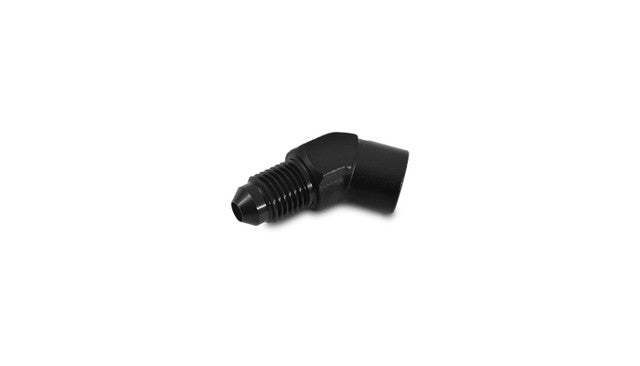 Vibrant 45 Degree Male AN to Female NPT Adapter, AN Size: -3AN; NPT Si