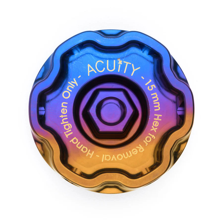 Acuity Instruments Podium Oil Cap - Burnt Titanium - Honda Acura - 195