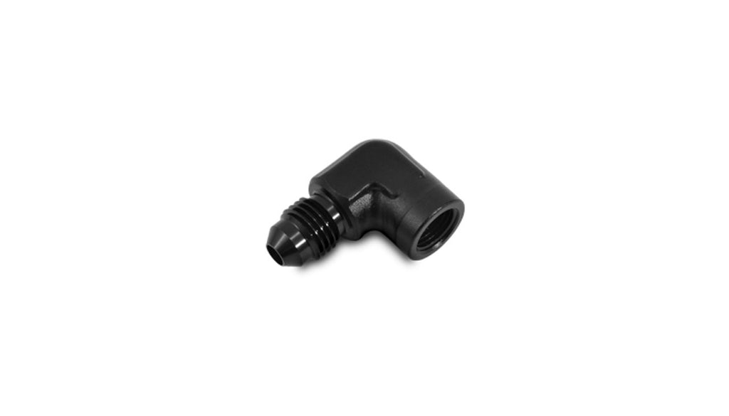 Vibrant 90 Degree Male AN to Female NPT Adapter, AN Size: -3AN; NPT Si