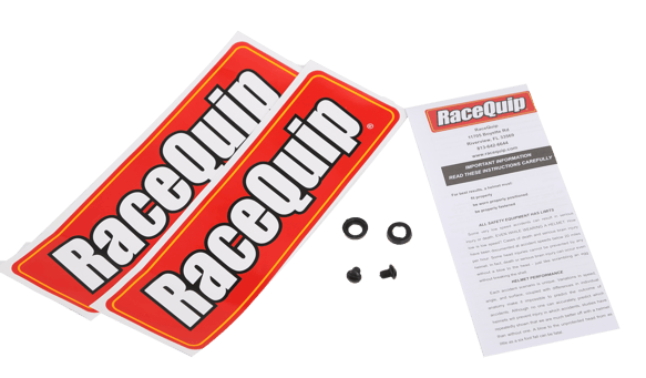 RaceQuip Helmet Parts Kit with HANS/HNR 6mm Plastic Plugs - Black - 20