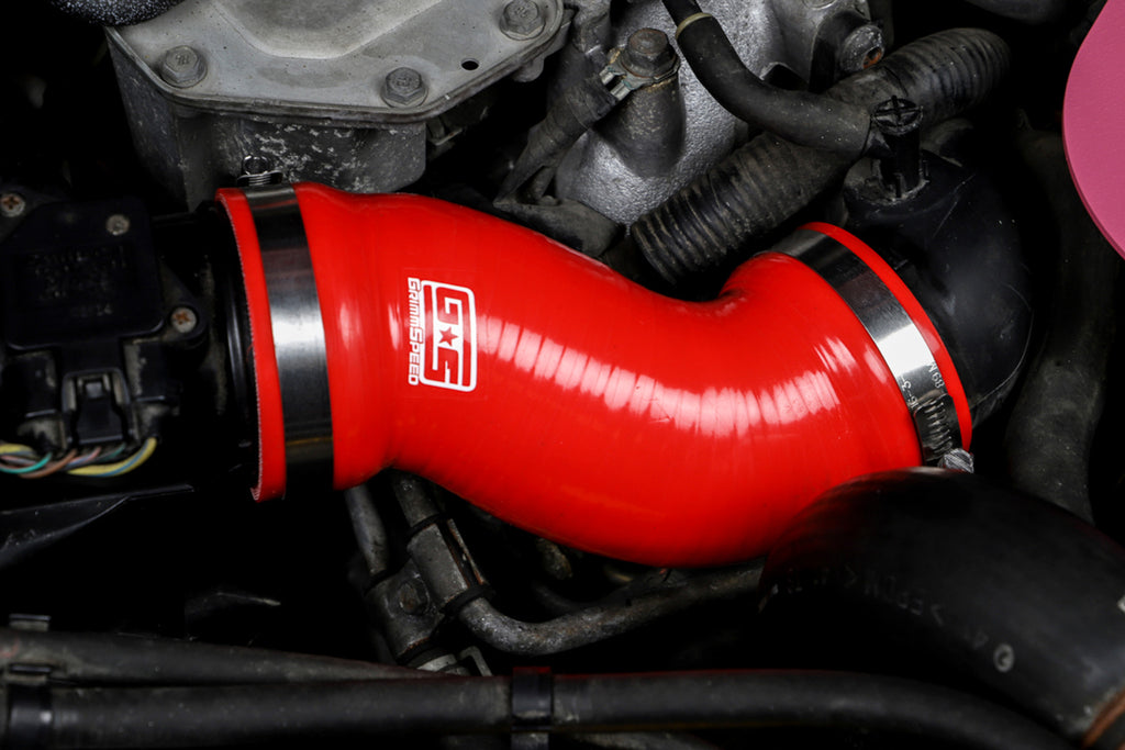 Grimmspeed Post MAF Hose Kit RED - Subaru 08-14 WRX/STI, 18-21 STI - 1