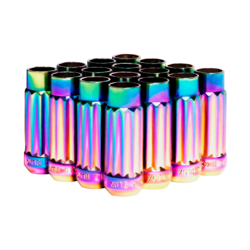 Blox Racing 12-Sided P17 Tuner Lug Nuts 12x1.25 - NEO Chrome Steel - S